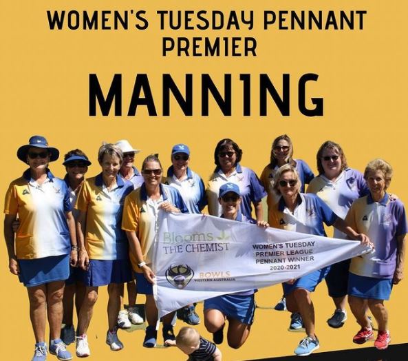 Womens Tuesday Pennant Winners 2020/21 - Manning Eagles
